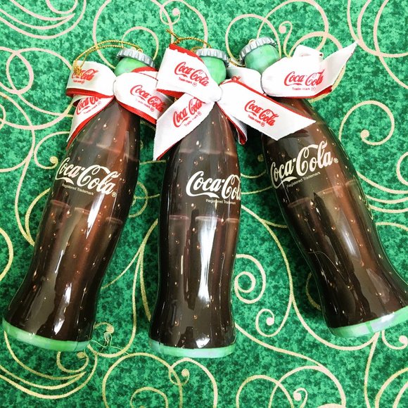 Coca Cola | Holiday | Classic Coca Cola Coke Bottle Ornament With ...